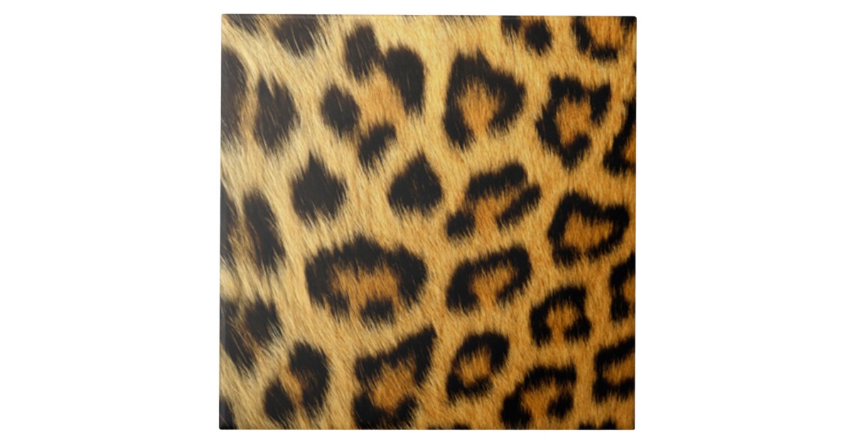 Leopard Print Ceramic Tile | Zazzle