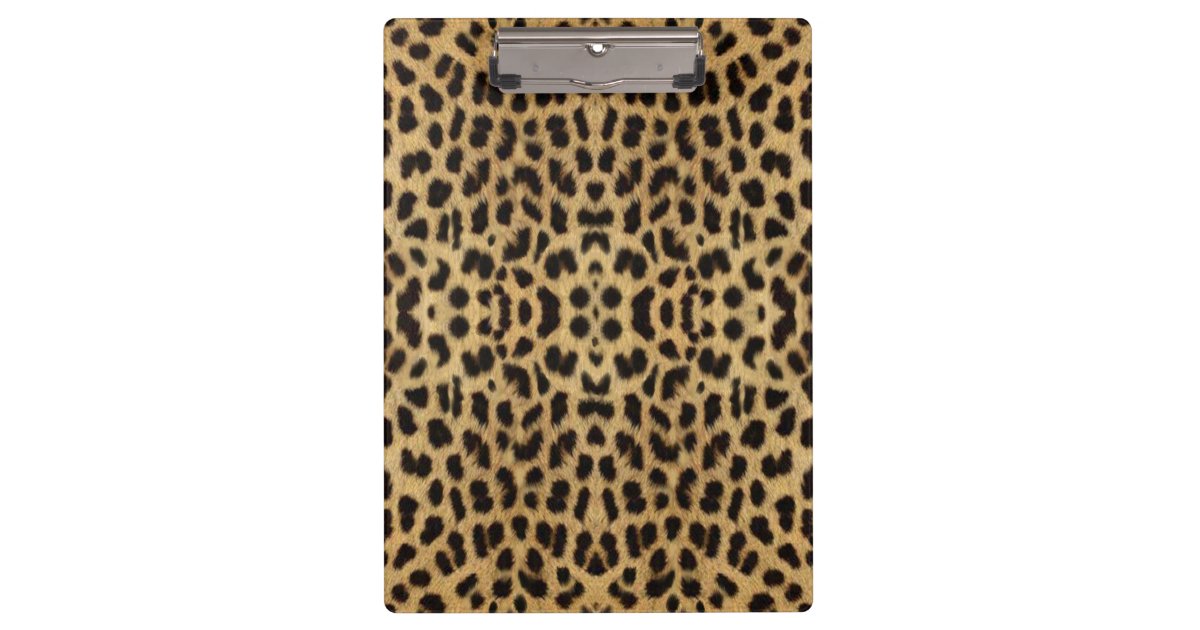 Leopard Print Clipboard | Zazzle