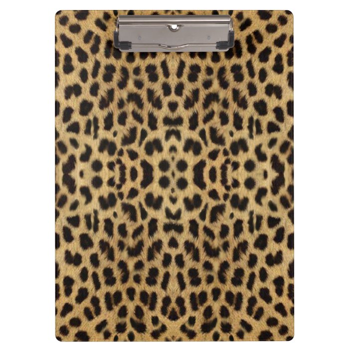 Leopard Print Clipboard | Zazzle.com
