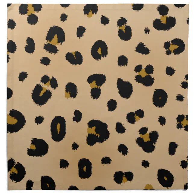 Leopard Print Cloth Dinner Napkins - Set Of 4 | Zazzle
