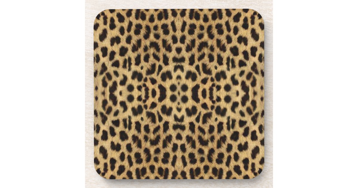 Leopard print Coasters | Zazzle