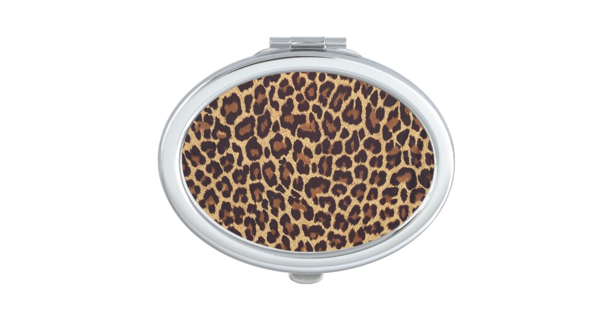 Leopard Print Compact Mirror | Zazzle