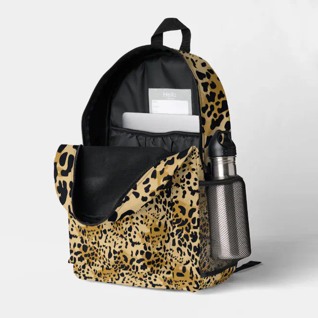Leopard Print Cut Sew BagPack Printed Backpack | Zazzle