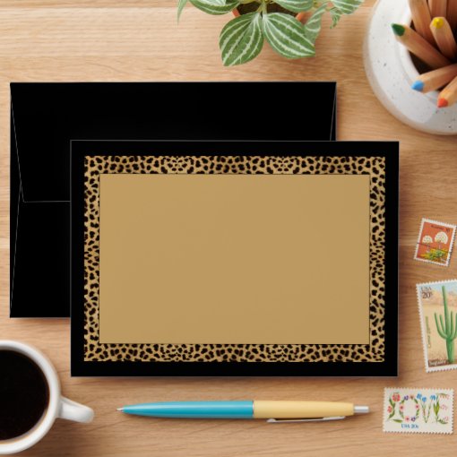 Leopard Print Envelopes | Zazzle