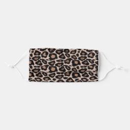 Leopard Print Face Mask | Zazzle