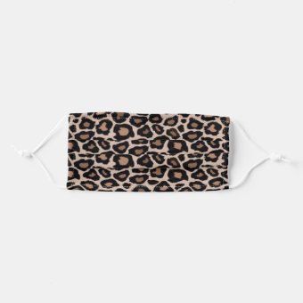 Leopard Print Face Mask | Zazzle