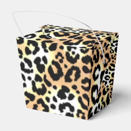 Leopard Print Favor Box | Zazzle