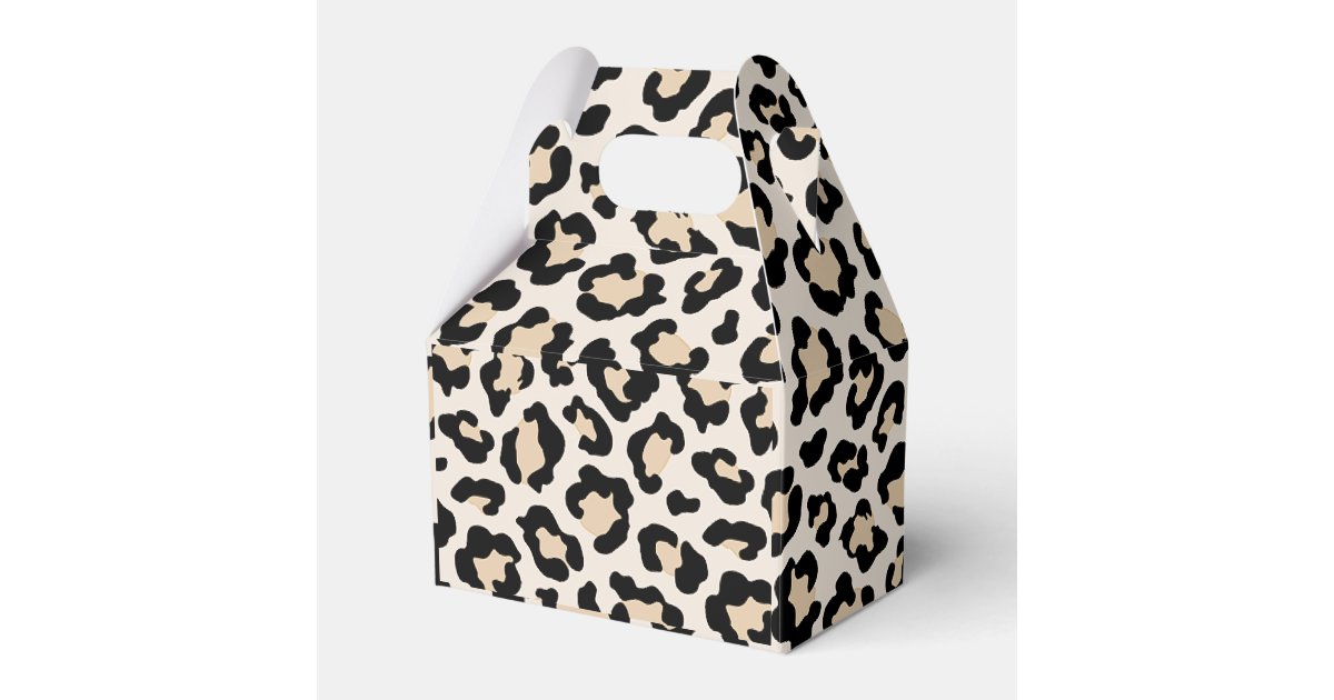 Leopard print favor boxes | Zazzle