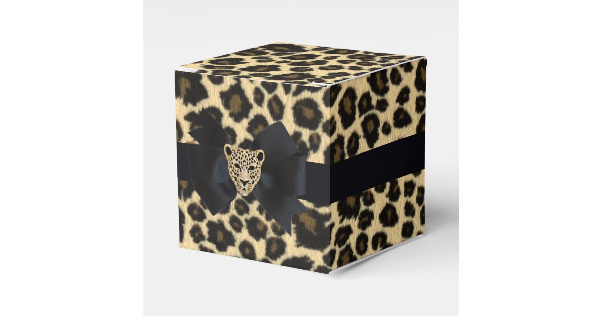 Leopard Print Favor Boxes | Zazzle