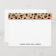 Leopard Print Flat Notecards | Zazzle