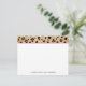 Leopard Print Flat Notecards | Zazzle