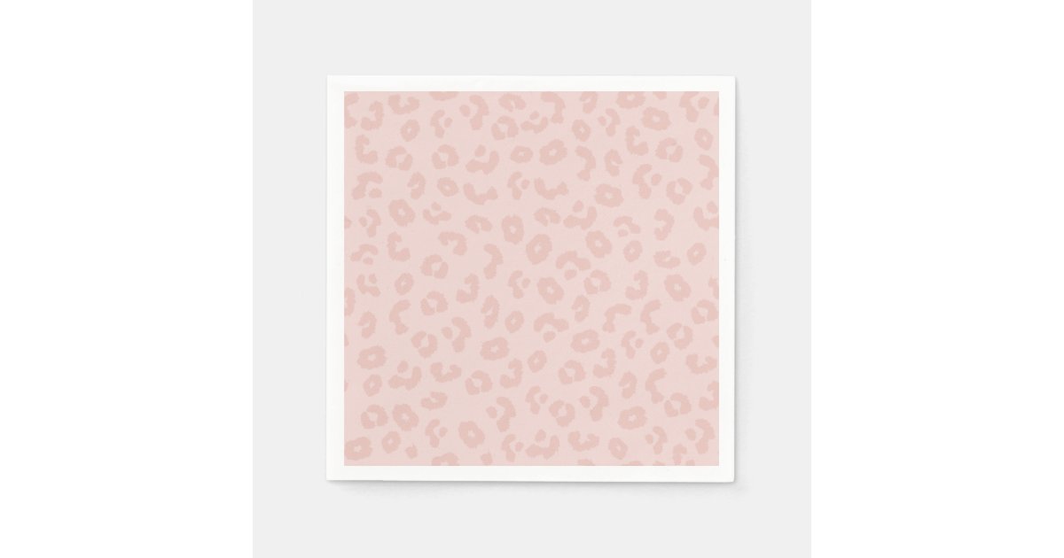 Leopard Print in Pink Paper Napkins | Zazzle