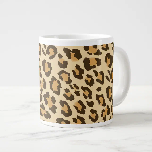 Leopard Print Jumbo Coffee Mug | Zazzle