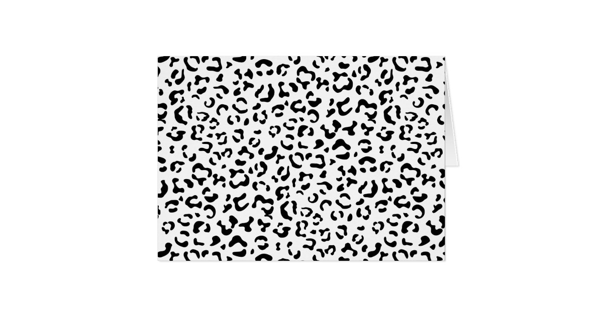 Leopard Print, Leopard Spots, Black And White | Zazzle