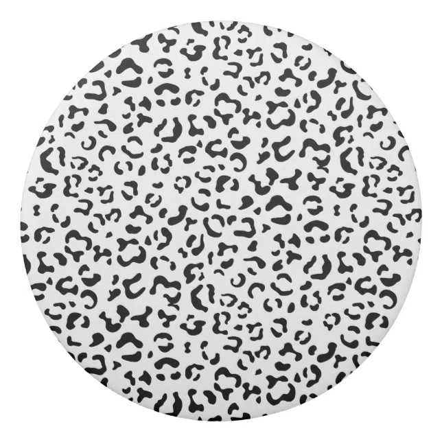 Leopard Print, Leopard Spots, Black And White Eraser | Zazzle