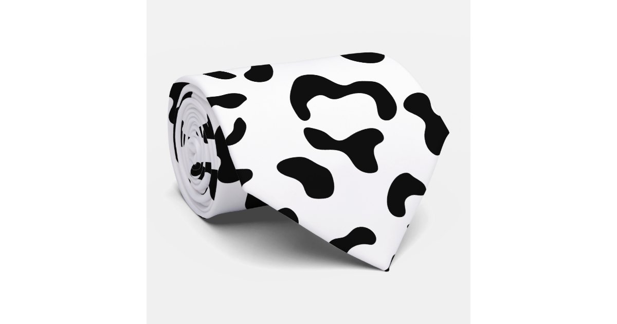 Leopard Print, Leopard Spots, Black And White Neck Tie | Zazzle