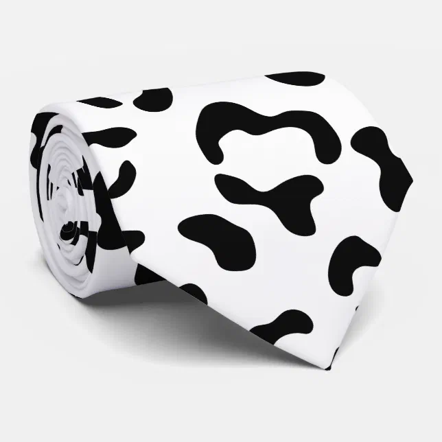 Leopard Print, Leopard Spots, Black And White Neck Tie | Zazzle