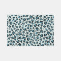 Leopard Print, Leopard Spots, Blue Leopard Rug | Zazzle