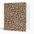 Leopard Print, Leopard Spots, Brown Leopard 3 Ring Binder | Zazzle