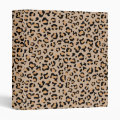 Leopard Print, Leopard Spots, Brown Leopard 3 Ring Binder | Zazzle