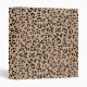 Leopard Print, Leopard Spots, Brown Leopard 3 Ring Binder | Zazzle