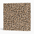 Leopard Print, Leopard Spots, Brown Leopard 3 Ring Binder | Zazzle