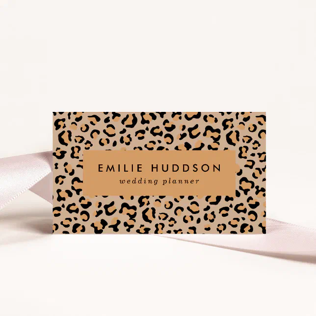 Leopard Print, Leopard Spots, Brown Leopard Business Card | Zazzle