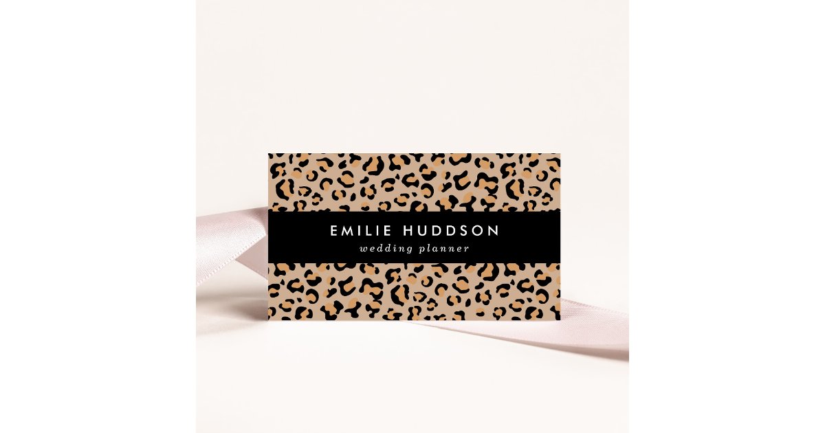 Leopard Print, Leopard Spots, Brown Leopard Business Card | Zazzle
