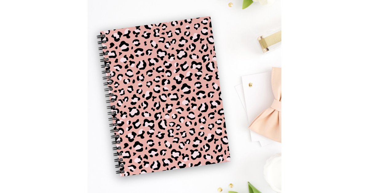 Leopard Print, Leopard Spots, Pink Leopard Notebook | Zazzle