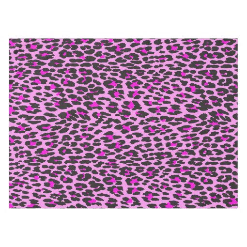 Leopard Print, Leopard Spots, Pink Leopard Tablecloth | Zazzle