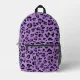 Leopard Print, Leopard Spots, Purple Leopard Printed Backpack | Zazzle