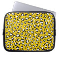 Leopard Print, Leopard Spots, Yellow Leopard Laptop Sleeve | Zazzle