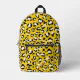 Leopard Print, Leopard Spots, Yellow Leopard Printed Backpack | Zazzle