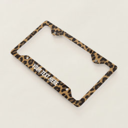 Leopard Print License Plate Frame | Zazzle