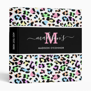 Personalize Your Own Leopard Photo Binder - Stay Organized Today! | Zazzle