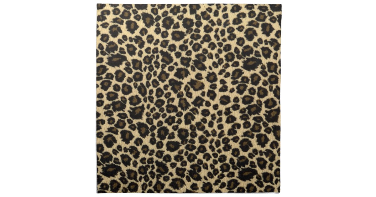 Leopard Print Napkin | Zazzle