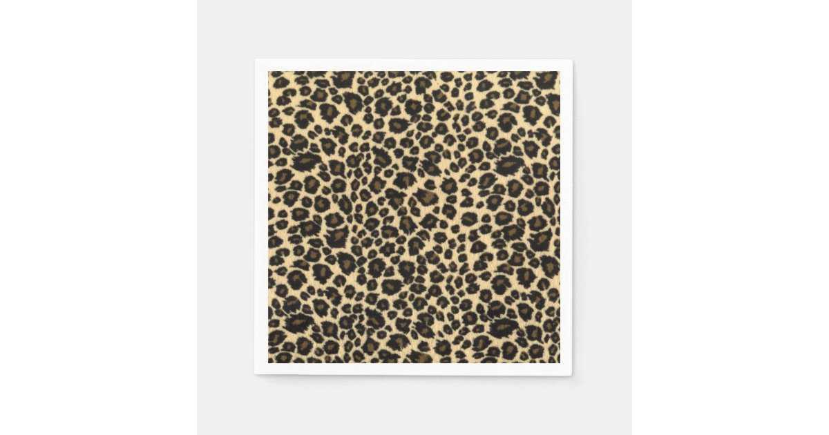 Leopard Print Napkins | Zazzle