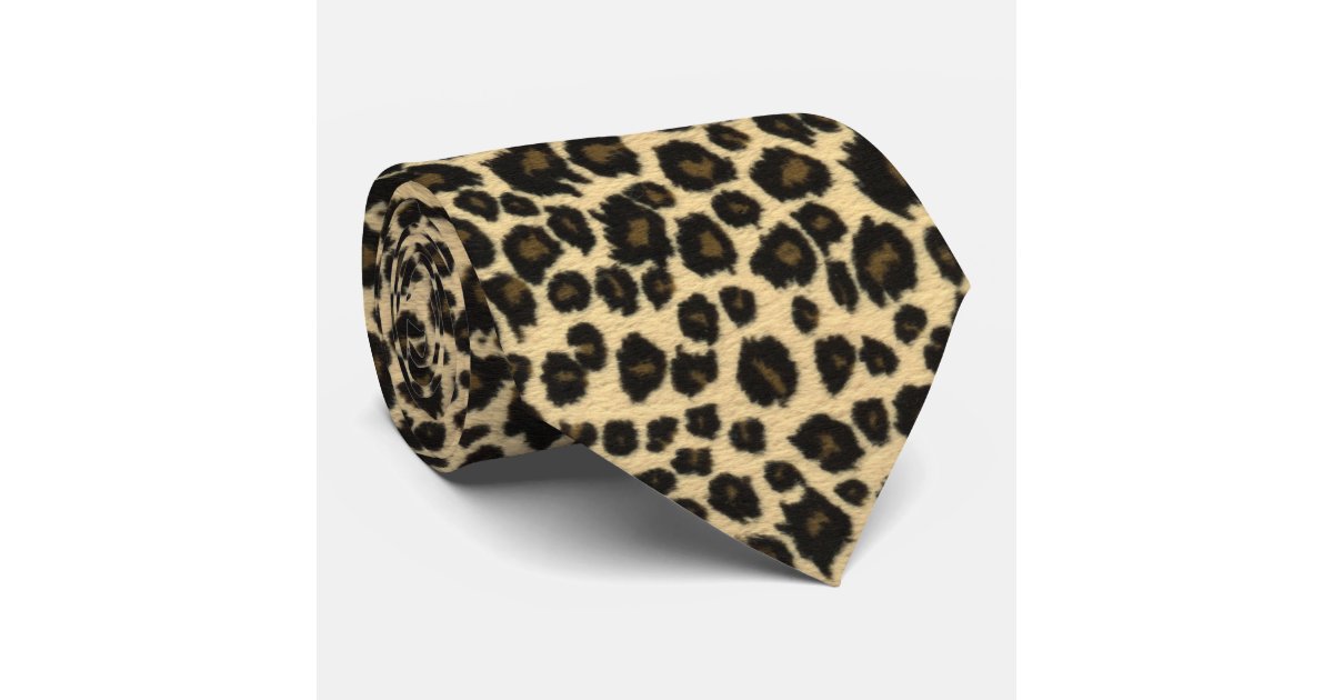 Leopard Print Neck Tie | Zazzle