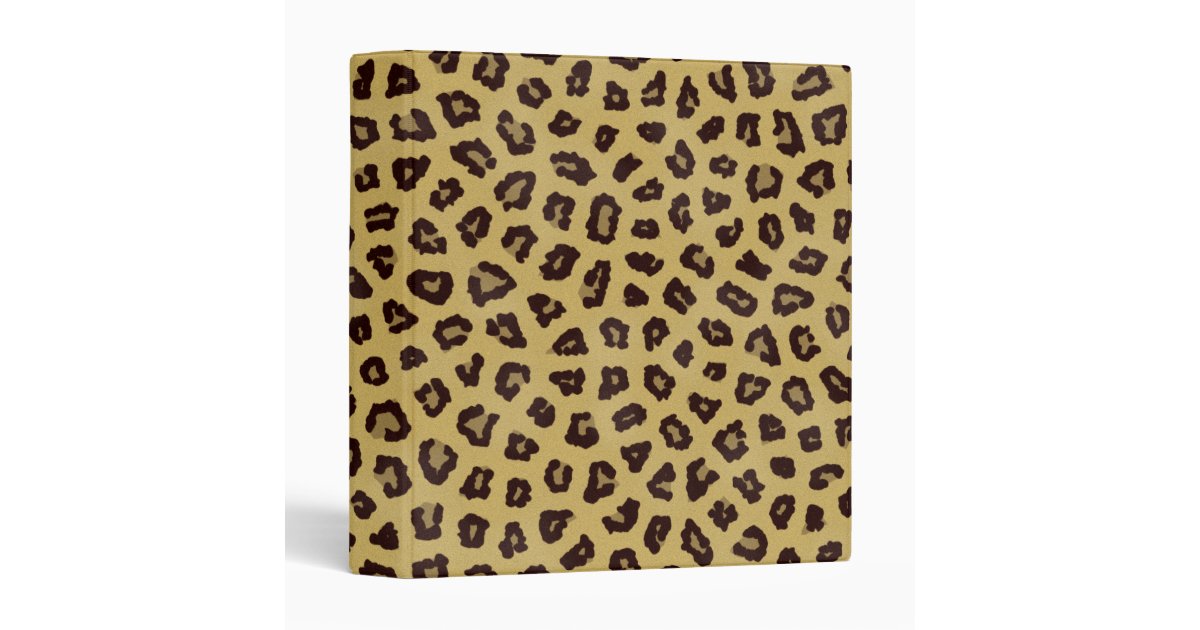 leopard print notebook binder | Zazzle