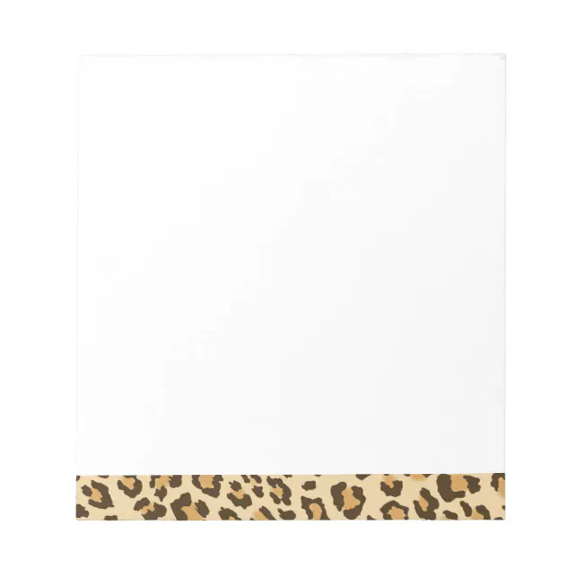 Leopard Print Notepad | Zazzle