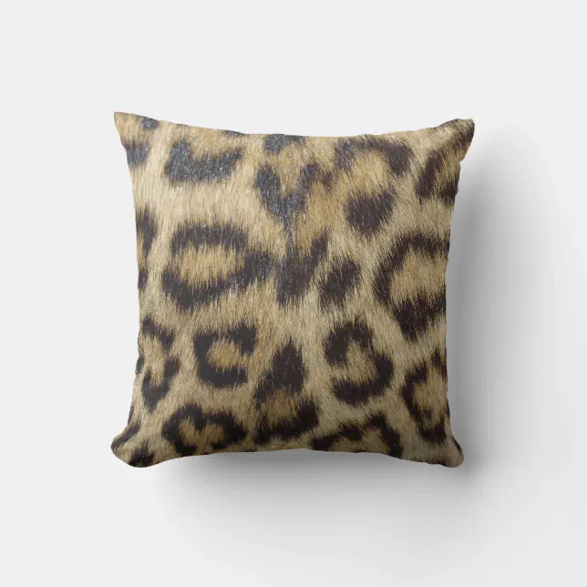 Leopard Print Outdoor Pillow | Zazzle