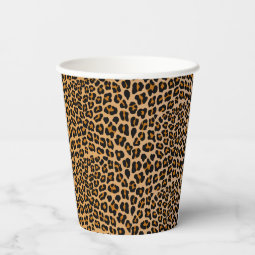 Leopard print paper cups | Zazzle