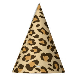 Leopard Print Party Hat | Zazzle