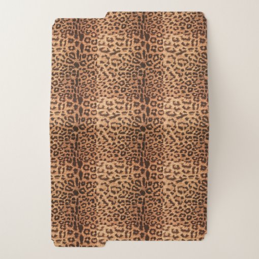 leopard print pattern file folder | Zazzle
