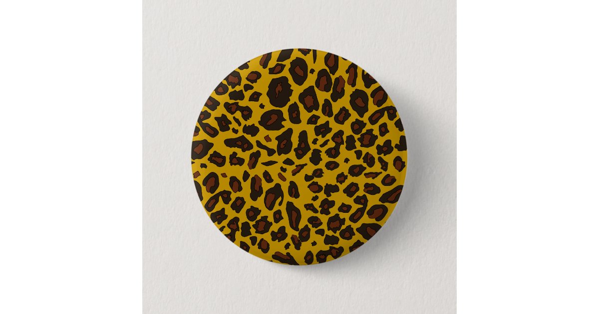 Leopard Print Pinback Button | Zazzle