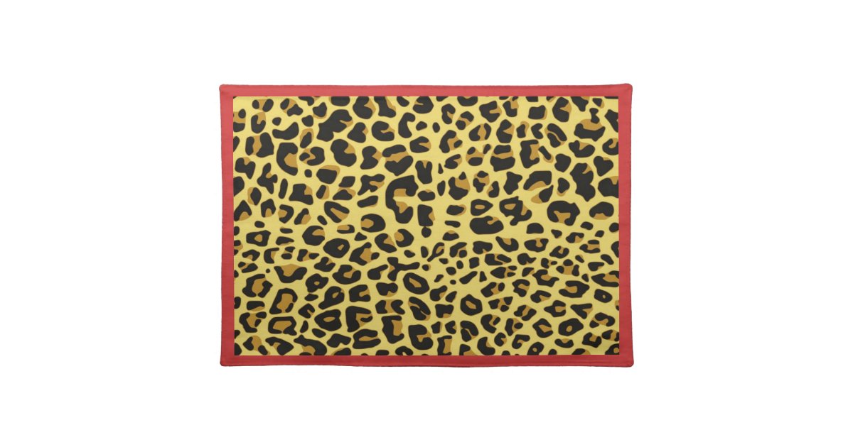 Leopard Print Placemats | Zazzle
