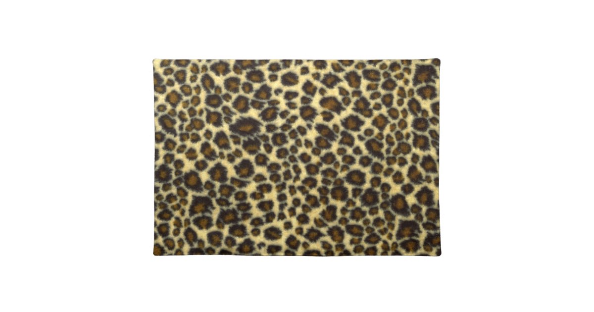 Leopard Print Placemats | Zazzle