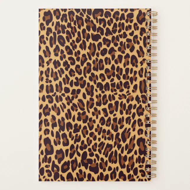 Leopard print planner | Zazzle