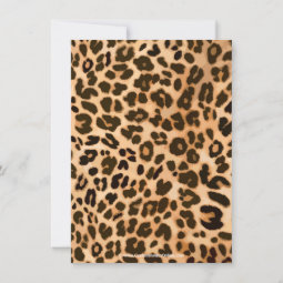 Leopard Print Purple Girl Baby Shower Invitation | Zazzle