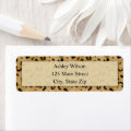 Leopard Print Return Address Labels | Zazzle